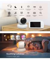 China 5 Inch HD Baby Monitor with Night Vision and Two-Way Audio for sale