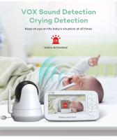 China 5 Inch HD Wireless Baby Monitor with Pan Tilt Camera and Night Vision for sale