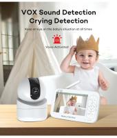 China 5V 2A HD Baby Monitor with Night Vision and Two-Way Audio for sale