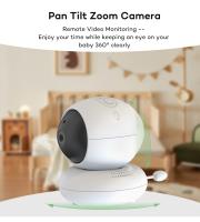 China 5 Inch Wireless Baby Monitor with 2.4GHz FHSS and Night Vision for sale