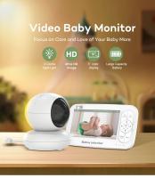 China 5 Inch 2.4G Wireless Baby Monitor with Pan Tilt and Night Vision for sale