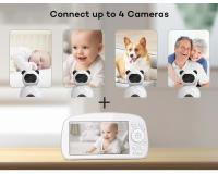 China 5.5 Inch 2 Way Full HD Video Babyphone Camera with Crying Detection Supported and Up To 32GB Storage Capacity for sale