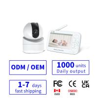 China Split Screen Viewing Supported Smart Baby Monitor With Infrared Camera Type And 5 Inches Screen Size for sale