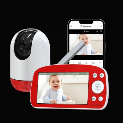 China 5.5 Inch 1080P WiFi Baby Monitor with 360° Pan/Tilt/Zoom for sale