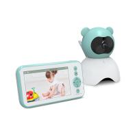 China Support 2 Way Talk Video Baby Monitor With 360°pan Tilt Zoom Camera And 5000mAh Rechargeable Battery for sale