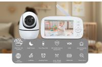 China HD Baby Monitor with 360° Camera 5 Inch Screen 1000ft Range for sale