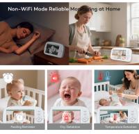 China 5 Inch HD Baby Monitor with 360° Pan Tilt Zoom and 1000ft Range for sale