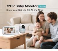 China HD Baby Monitor with 720p HD and 5000mAh Rechargeable Battery for sale