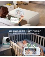China 5 Inch HD Baby Monitor with 720p Resolution and 8 Hour Battery for sale