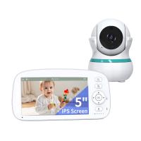 China 5 Inch HD Baby Monitor with 360° Camera and 5000mAh Battery for sale