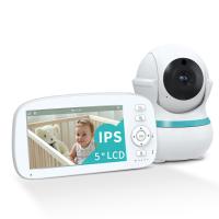 China 5 Inch HD Baby Monitor with 360 Degree Camera and 5000mAh Battery for sale