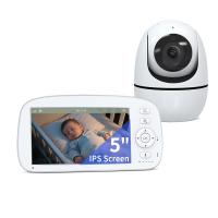 China White HD Baby Monitor with Lullabies X5 180mA(max) Working Current and Support for Up To 4 Cameras for sale