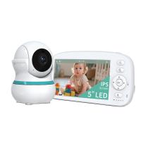 China 5 Inch HD Baby Monitor with 360° Pan Tilt Zoom and 1000ft Range for sale