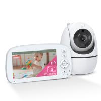 China High Definition Infant Monitor with Up To 4 Cameras 1280*720P Resolution and Lullabies X5 in White for sale