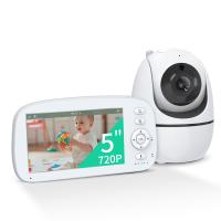 China White HD Baby Monitor with Lullabies X5 180mA(max) Working Current and Support for Up To 4 Cameras for sale