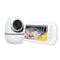 China White HD Baby Monitor with Lullabies X5 180mA(max) Working Current and Support for Up To 4 Cameras for sale