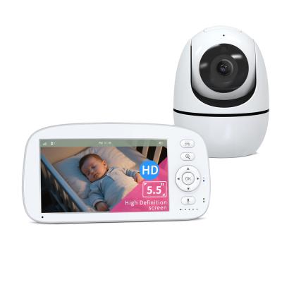 China High Definition Infant Monitor with Up To 4 Cameras 1280*720P Resolution and Lullabies X5 in White for sale