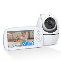 China HD Baby Monitor BM5G08L with 1280x720P Resolution Lullabies X5 and 5 Inch Screen for Infant Monitoring for sale
