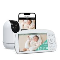 China 5.5 Inch 1080P WiFi Baby Monitor with PTZ Camera and 5000mAh Battery for sale
