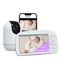 China 5.5 Inch WiFi Baby Monitor with 1080P PTZ Camera and 5000mAh Battery for sale