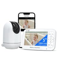 China 5inch 1080P Wireless Baby Monitor with 5000mAh Battery and Night Vision for sale