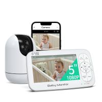 China Tuya 1080P Baby Monitor with 5inch Screen 5000mAh Battery for sale