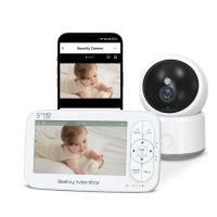 China 5.0 Inch Video Baby Monitor With PTZ Camera Wireless Video Nanny Diy Home Security Night Vision Temperature Sleep PTZ Camera Inspect PTZ Camera for sale