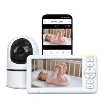China 5 Inch LCD Screen 2.4G Wireless Transmission Real Time Monitoring Two-Way Audio Smart WiFi Baby Pet Monitor Surveillance Camera for sale