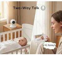 China New Products 2026 New Babyphone Clear Night Vision 5 inch Screen VOX Mode 1000ft Wireless Two Way Talking Baby Monitor Camera for sale