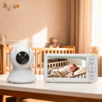 China Secure Transmission No WiFi Clear Night Vision Lullabies Room Temperature Display 5 Inch Screen Video Baby Monitor with Camera for sale