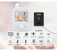 China 2.8 Inch Bebe Camara Monitor Voice Intercom 1500mAh Battery Smart Video Indoor Wireless Baby Camera with Battery for sale