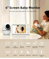 China Rechargeable Battery 5000 MAh High Definition Infant Monitor Featuring Built-in Room Temperature Sensor and Clear Video for Infant Care for sale