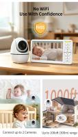 China Rechargeable Battery 5000 MAh High Definition Infant Monitor Featuring Built-in Room Temperature Sensor and Clear Video for Infant Care for sale