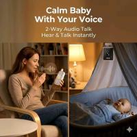 China 1500mAh Battery 720P Camera 2.8 Inch 1000ft Wireless Two Way Talking Clear Video Night Vision Baby Monitor Security Camera for sale