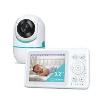 China 3.2 Inch No WiFi Baby Monitor with 360 Pan Tilt Camera and Night Vision for sale