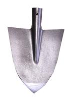 China Carbon Steel Delta Triangle Point Digging Shovel Italy Type 235x260x340mm 800g for sale