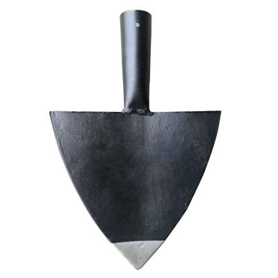 China Carbon Steel Triangle Delta Point Digging Spade 220x230x350mm 1600g for Farming Garden for sale