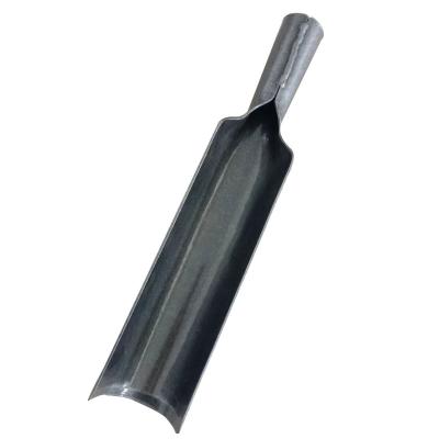 China Carbon Steel Tomb Mud Shovel Spade 0.75x250x360mm 750g Digging Hole Ditch Curve Type for sale