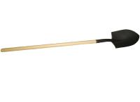 China Carbon Steel Garden Spade Shovel 220x290x500x1500mm Straight Wood Handle Farming Digging Tool for sale