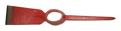 China Oval Eye Mold Rolling Forged Point Chisel Pickaxe Mattock 1500g-2500g Cutting Digging Steel for sale