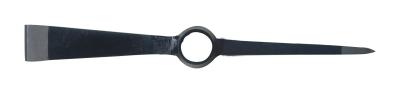 China Round Eye Mold Forged Steel Pickaxe Mattock 1500g-2500g Digging Point Chisel Cutting Blade for sale