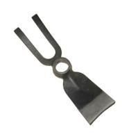 China Forged Digging Fork Hoe with Two Tines and Cutting Spade 400g to 1000g for sale
