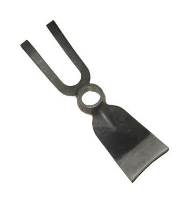 China Forged Digging Fork Hoe with Two Tines and Cutting Spade 400g to 1000g for sale