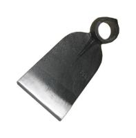 China Round Hole Eye Carbon Steel Cutting Spade Forged Digging Garden Farming Hoe 600g 105x210mm for sale