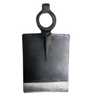 China Forged Round Hole Eye Farming Hoe Cutting Blade Spading Digging Garden Hoe 1000g 145x245mm for sale