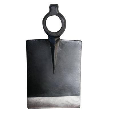 China Forged Round Hole Eye Farming Hoe Cutting Blade Spading Digging Garden Hoe 1000g 145x245mm for sale