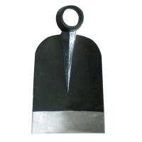 China Forged Carbon Steel Round Hole Eye Garden Hoe 1100g 160x242mm Digging Spading Farming Tool for sale