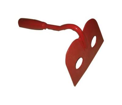 China Carbon Steel Garden Weeding Hoe Rake 240x150mm Loosen Soil Farm Spading Tool Powder Coated for sale