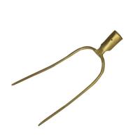 China Carbon Steel Forged 2 Tine Hay Fork 180x300x400mm Manure Pitch Fork for sale