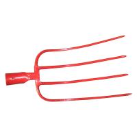China Forged Carbon Steel 4 Tine Hay Fork 220x325x425mm Manure Pitch Fork for Farming for sale